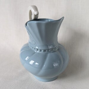 Vintage Lenox Porcelain Milk Pitcher Creamer in Celadon Blue With White ...