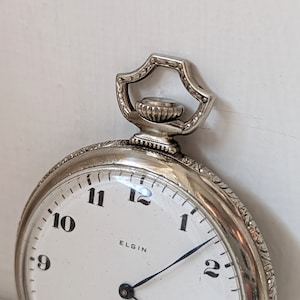 Antique Elgin Men's Pocket Watch With Sub Seconds Dial, Vintage Elgin ...