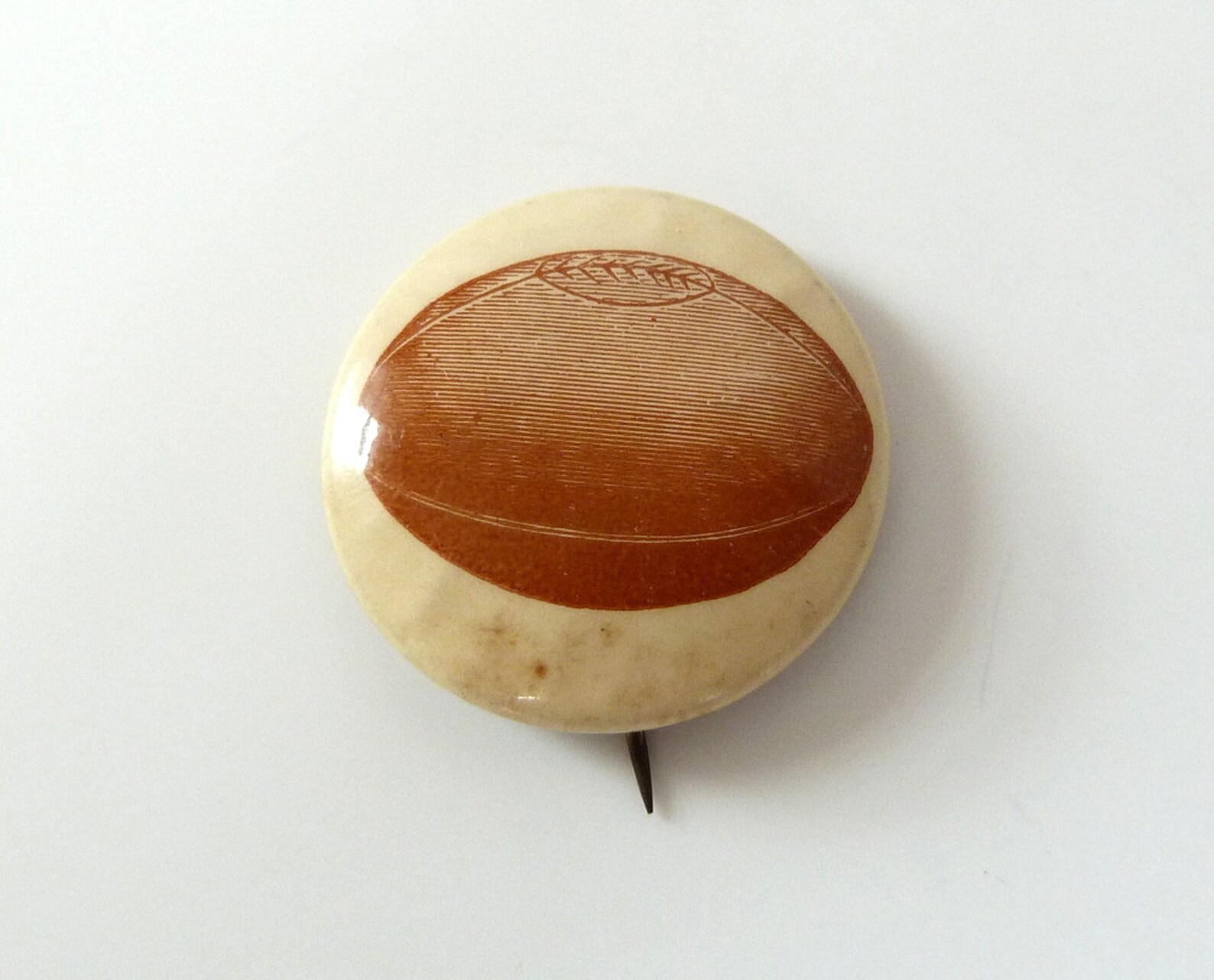 Vintage Football Pin Rare Football Button 19th Century Melon - Etsy