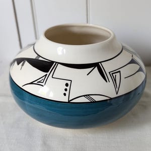 Vintage Ute Tribal Pottery Bowl: Southwestern Native American Decor - Etsy