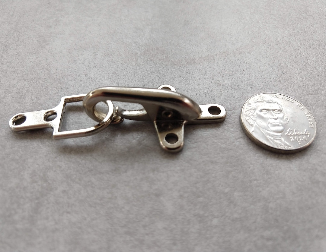 Firemans Coat Clasp MINI 2-piece Snap Clip Clasp Nickel - Etsy