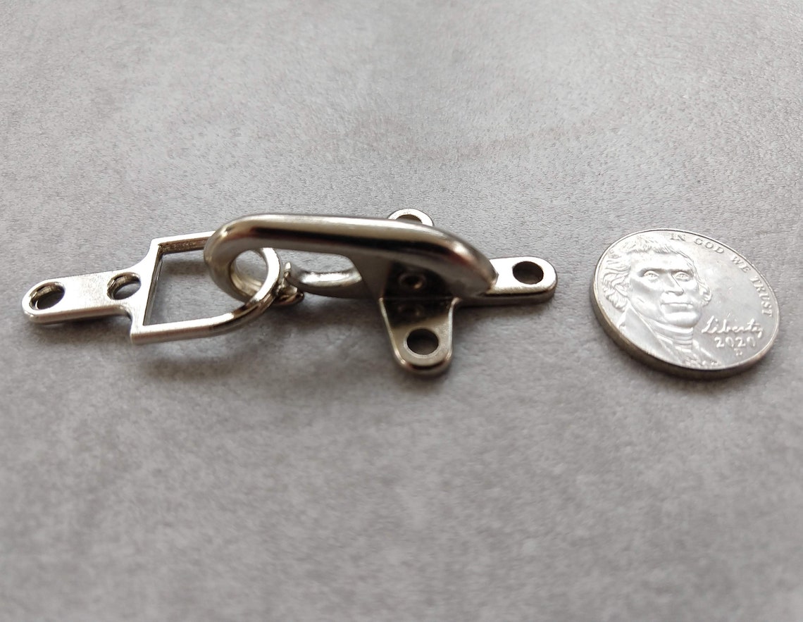 Firemans Coat Clasp MINI 2-piece Snap Clip Clasp Nickel - Etsy