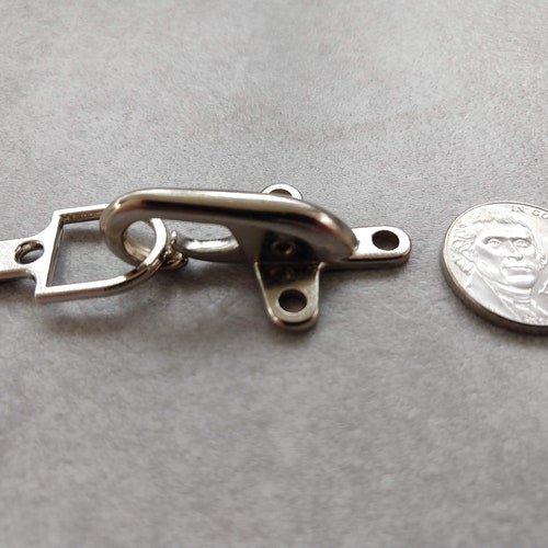 Firemans Coat Clasp MINI 2-piece Snap Clip Clasp Nickel - Etsy