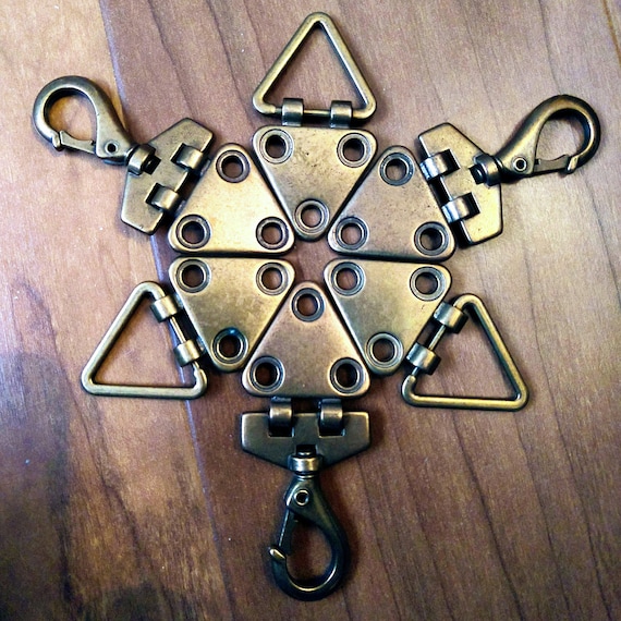 Antique Brass Rivet Snap Clip Clasp Hook Steampunk | Etsy