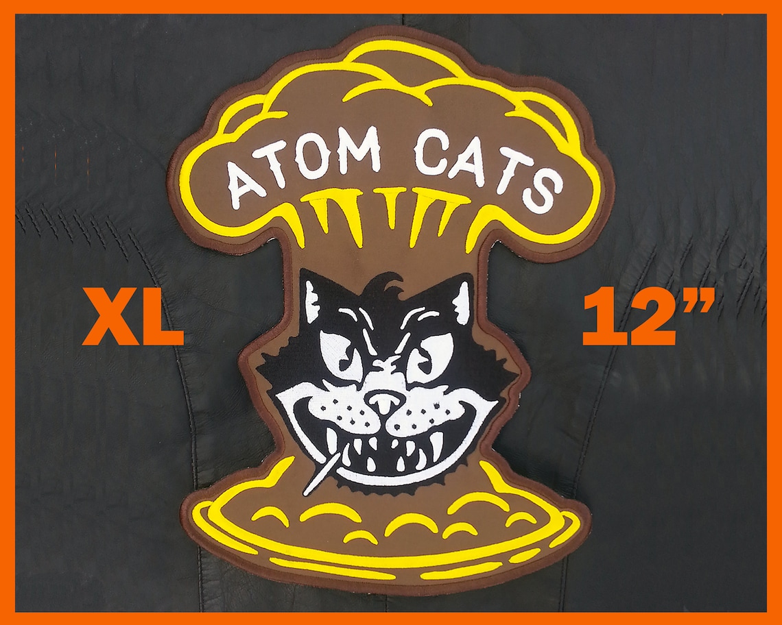 Atom Cats Patch Large Embroidered Fallout - Etsy