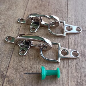 Firemans Coat Clasp MINI 2-piece Snap Clip Clasp Nickel - Etsy
