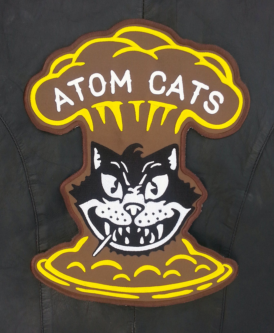 Atom Cats Patch Large Embroidered Fallout - Etsy