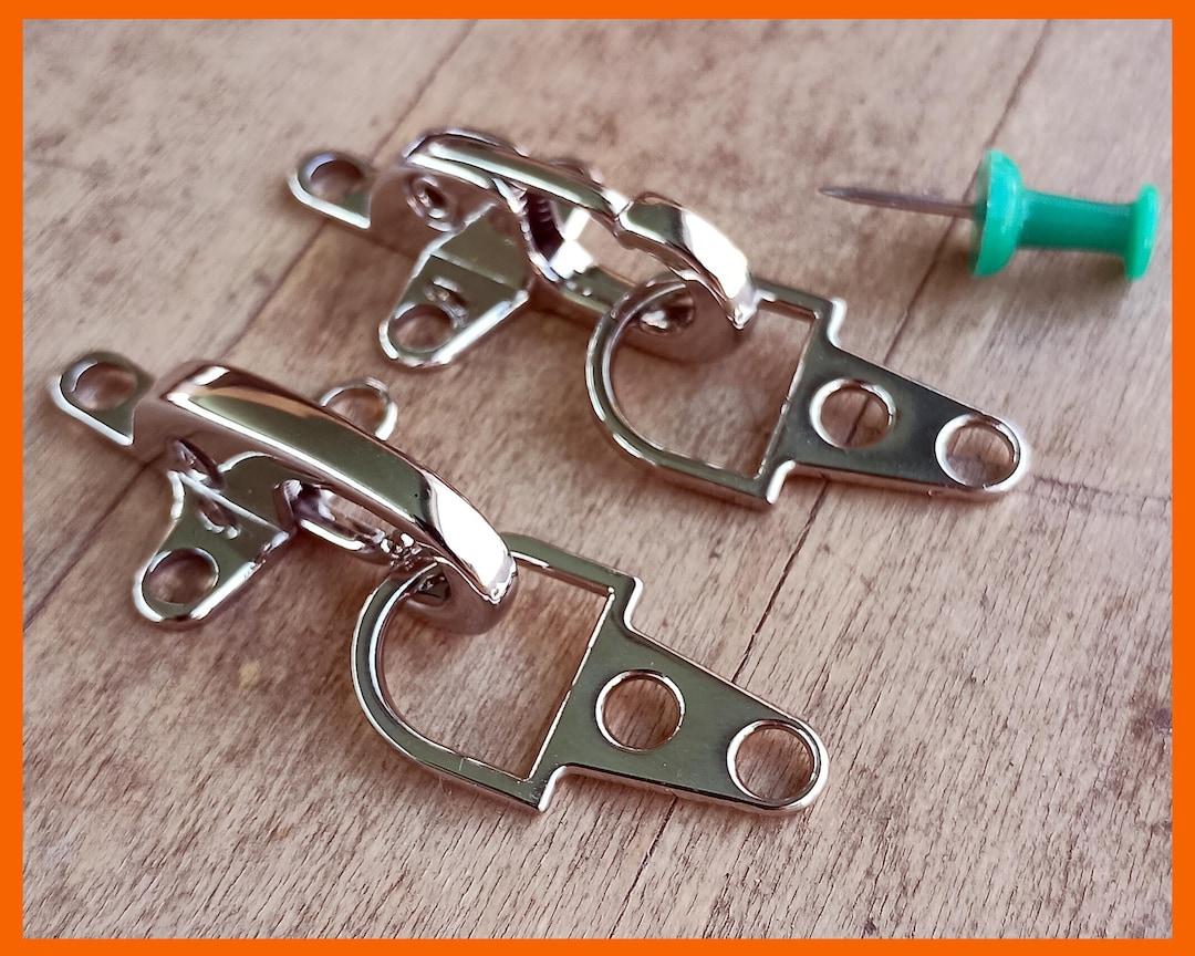 Firemans Coat Clasp MINI 2-piece Snap Clip Clasp Nickel - Etsy