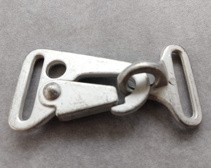 Medium Firemans Coat Clasp 2-piece Snap Clip Clasp Nickel - Etsy