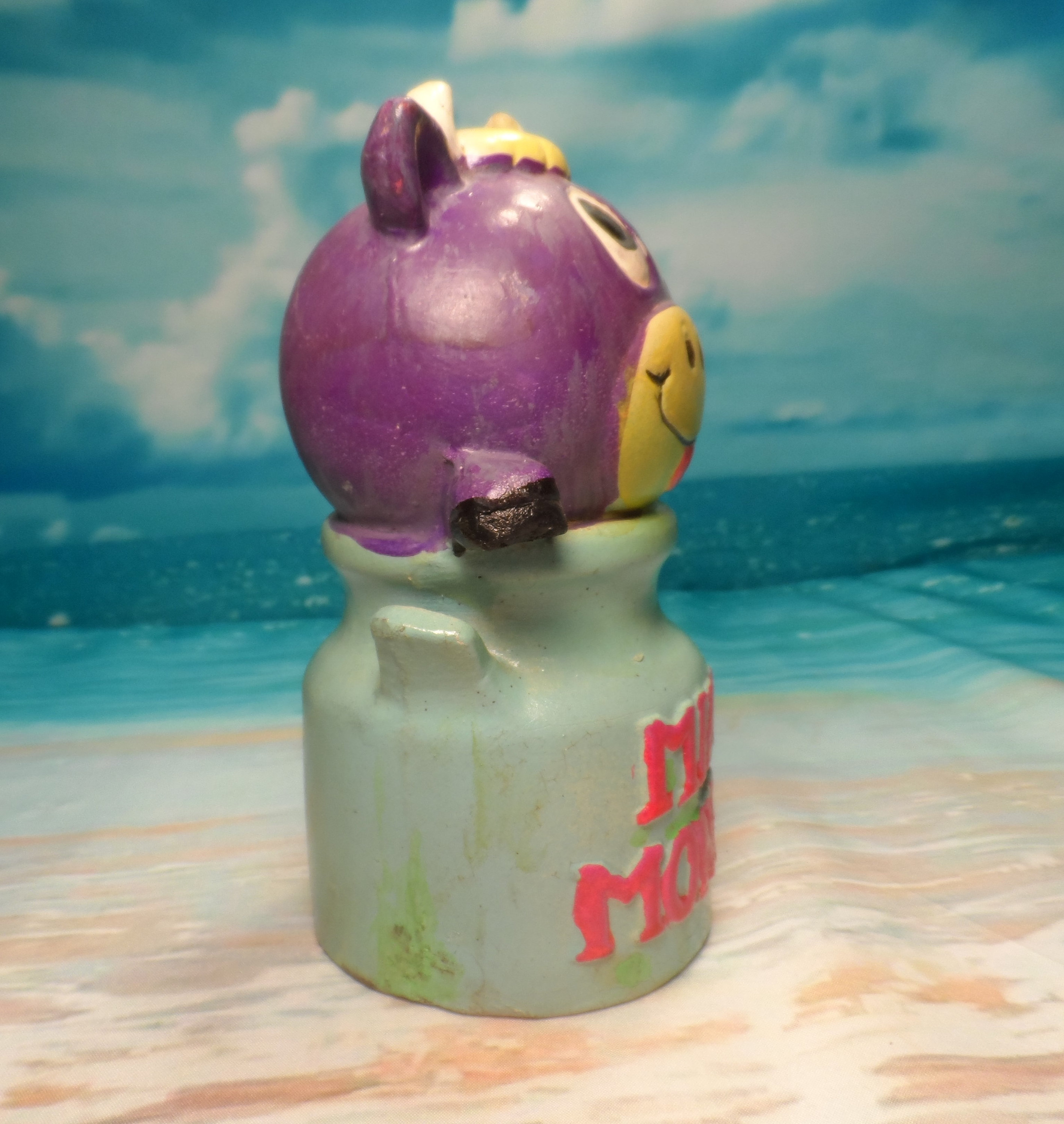 Vintage Cow Milk Money Plaster Coin Bank - Etsy