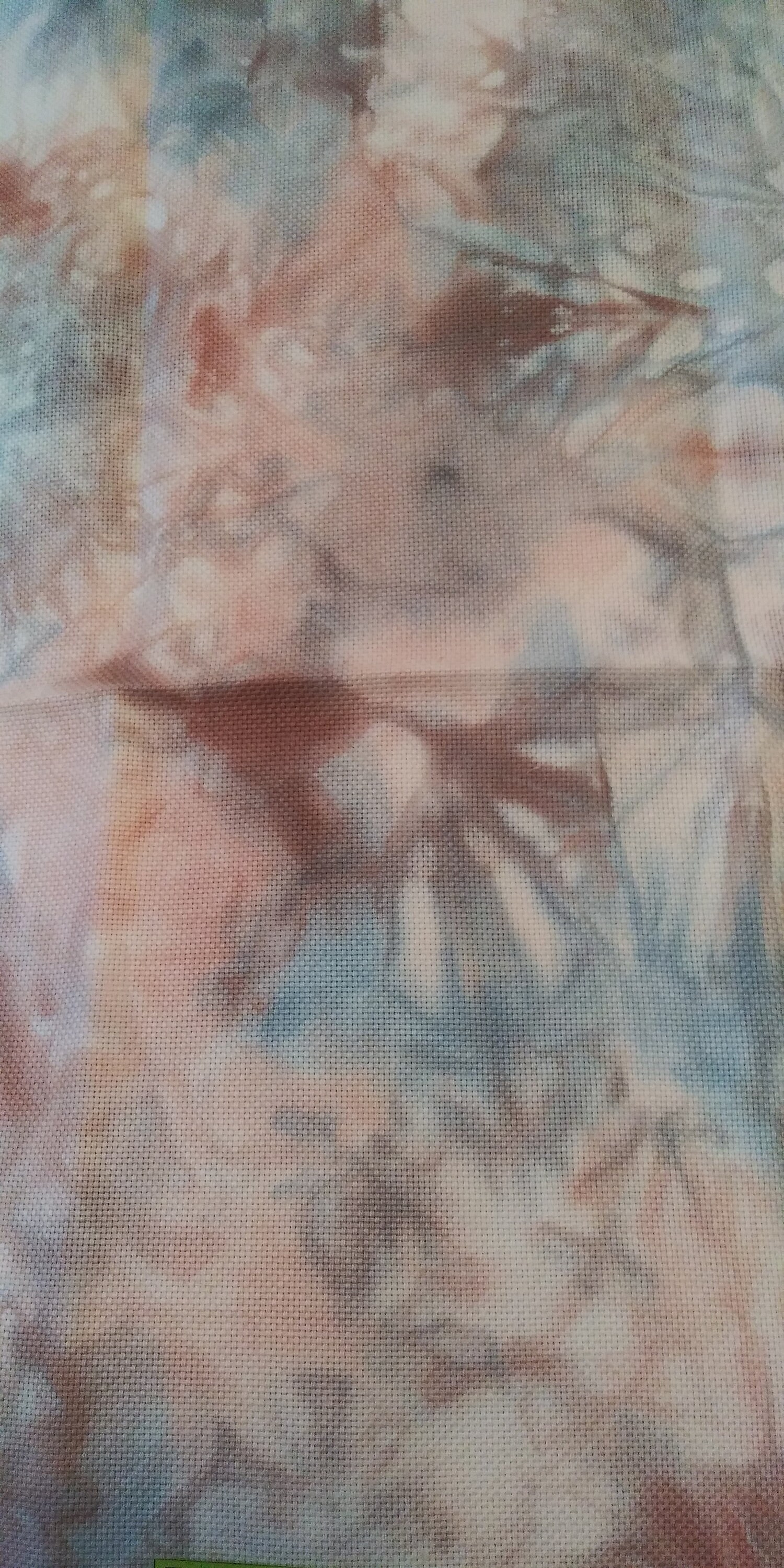 Hand Dyed 22 Count Aida Chaos 15 X 17