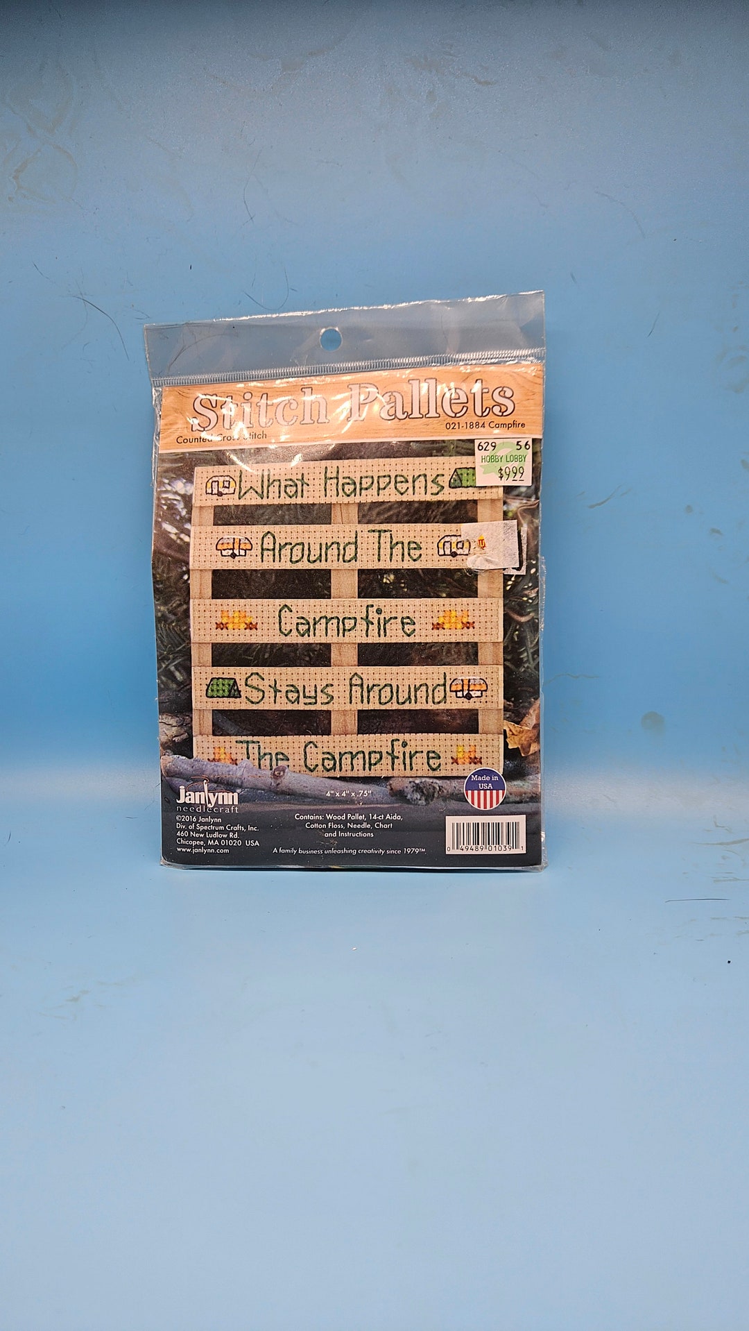 Janlynn Stitch Pallets Counted Cross Stitch Kit - Etsy