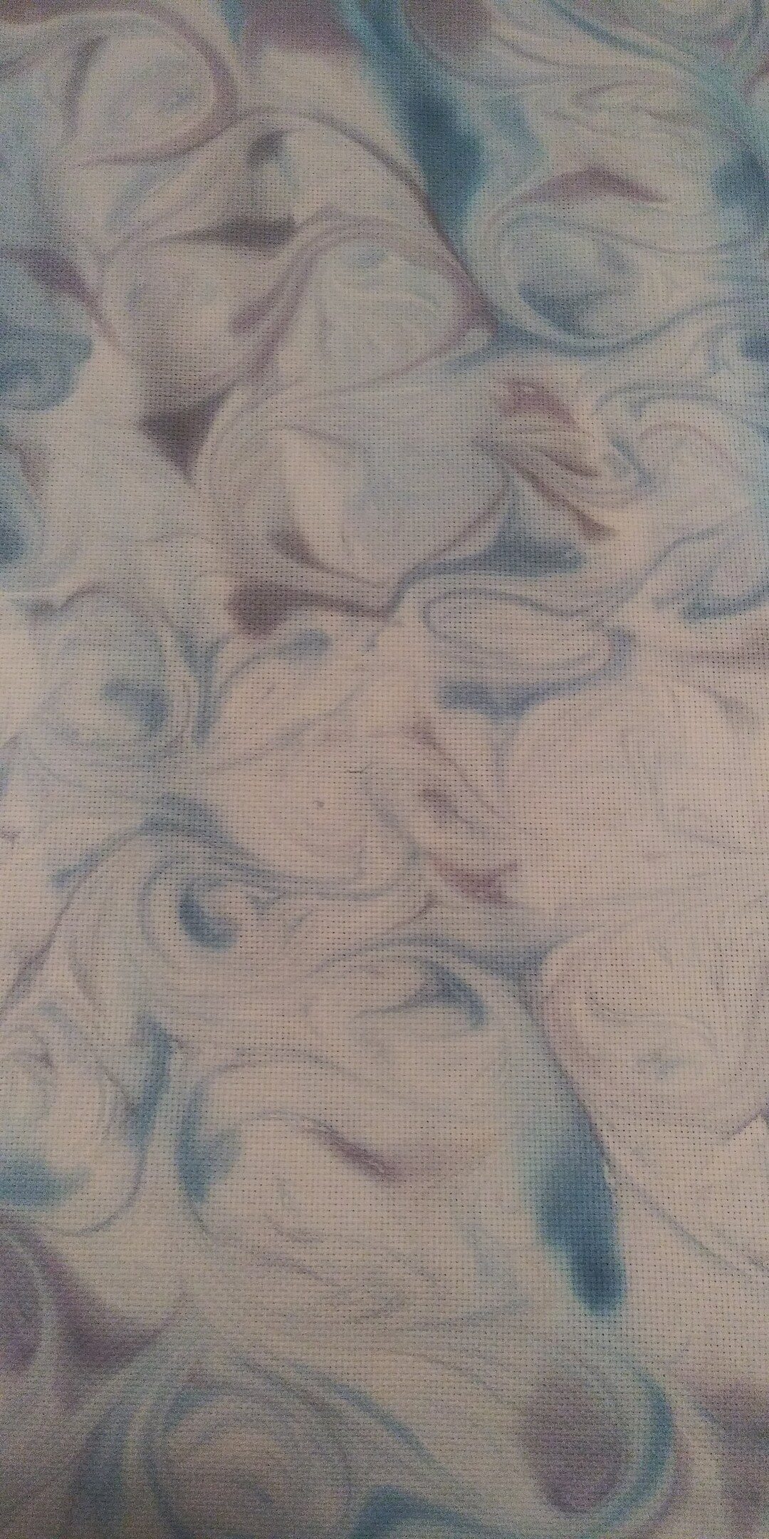 Hand Dyed 16 Count Aida Blue Marble #2 14 X 20" - Etsy
