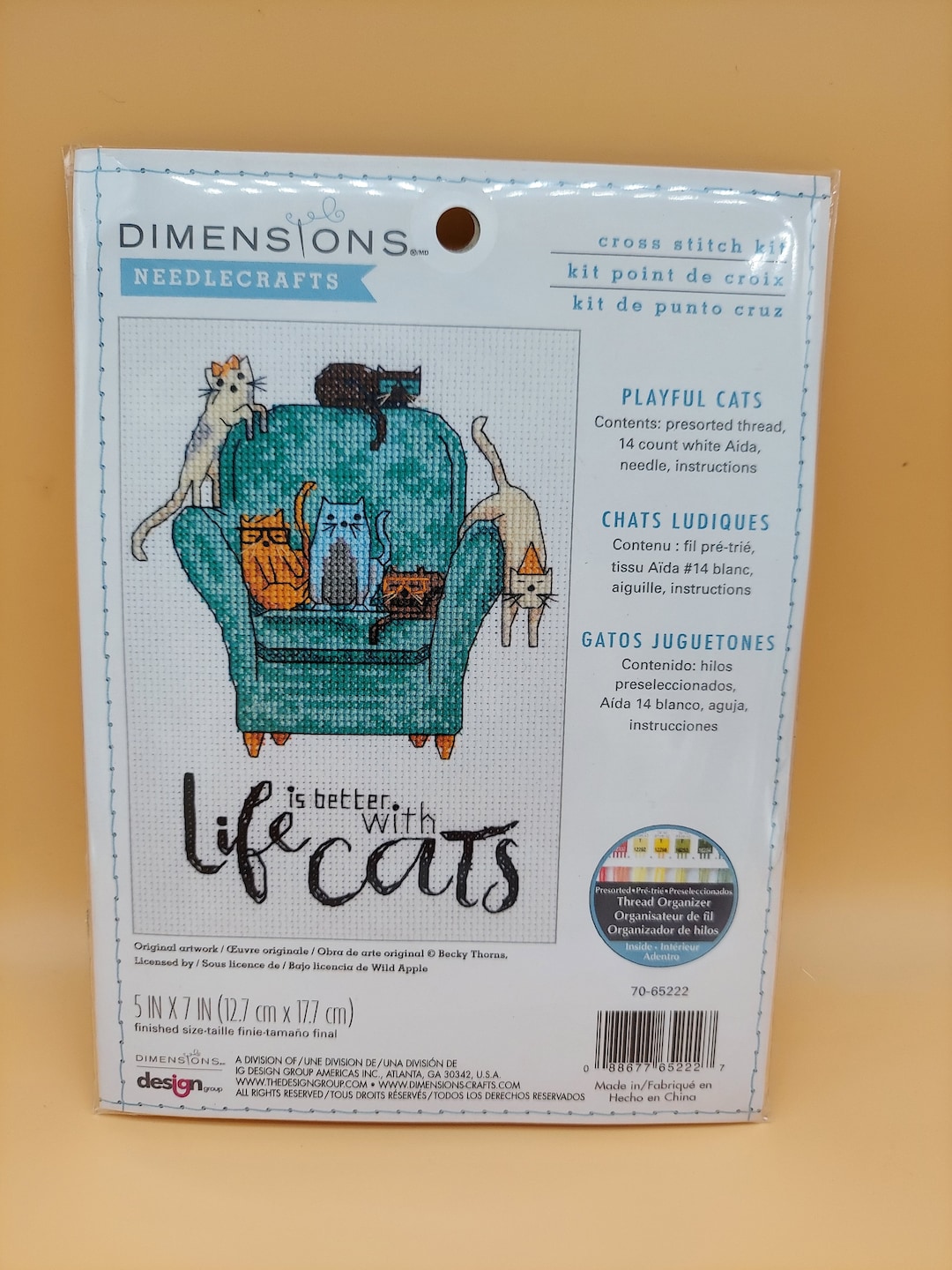 Dimensions Counted Cross Stitch Kit 70-65222 Playful Cats - Etsy