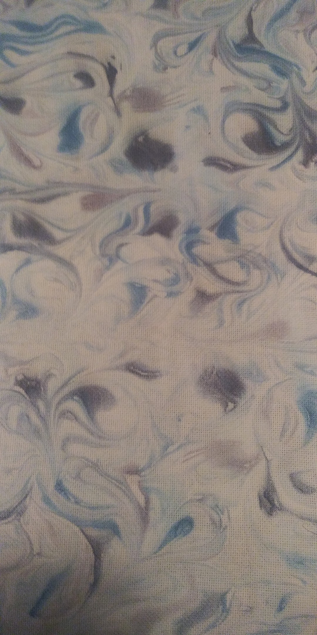 Hand Dyed 18 Count Aida Blue Marble 14 X 20 - Etsy