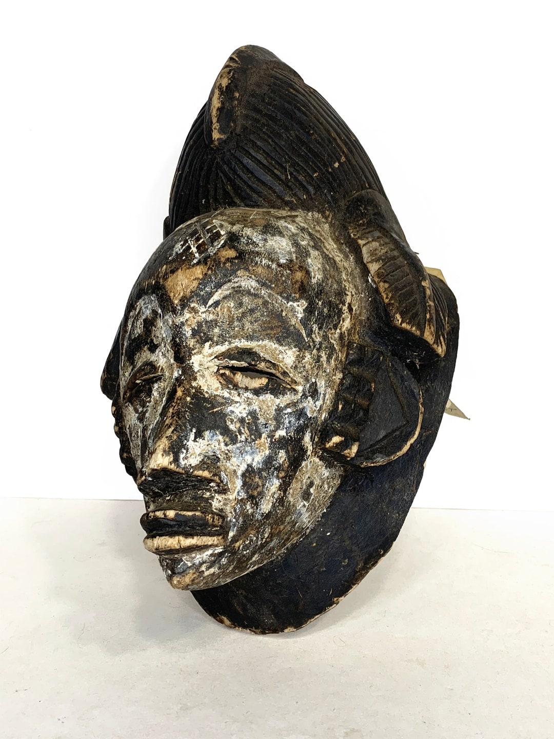 Hand Carved Female Punu Mask From Ogowe River in Gabon, Early to Mid ...