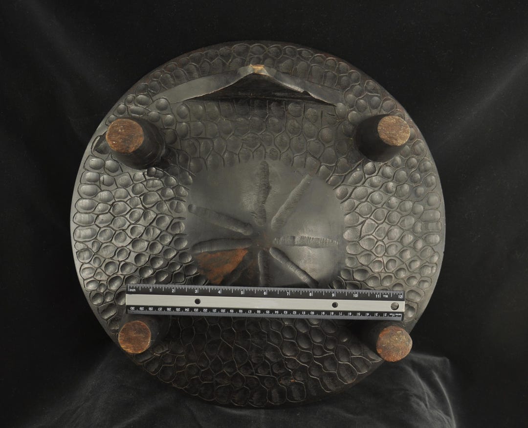 20th Century Fijian Samoan Kava Bowl Ceremonial Tanoa Hand Carved Hand ...