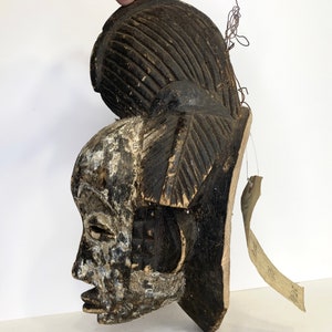 Hand Carved Female Punu Mask From Ogowe River in Gabon, Early to Mid ...