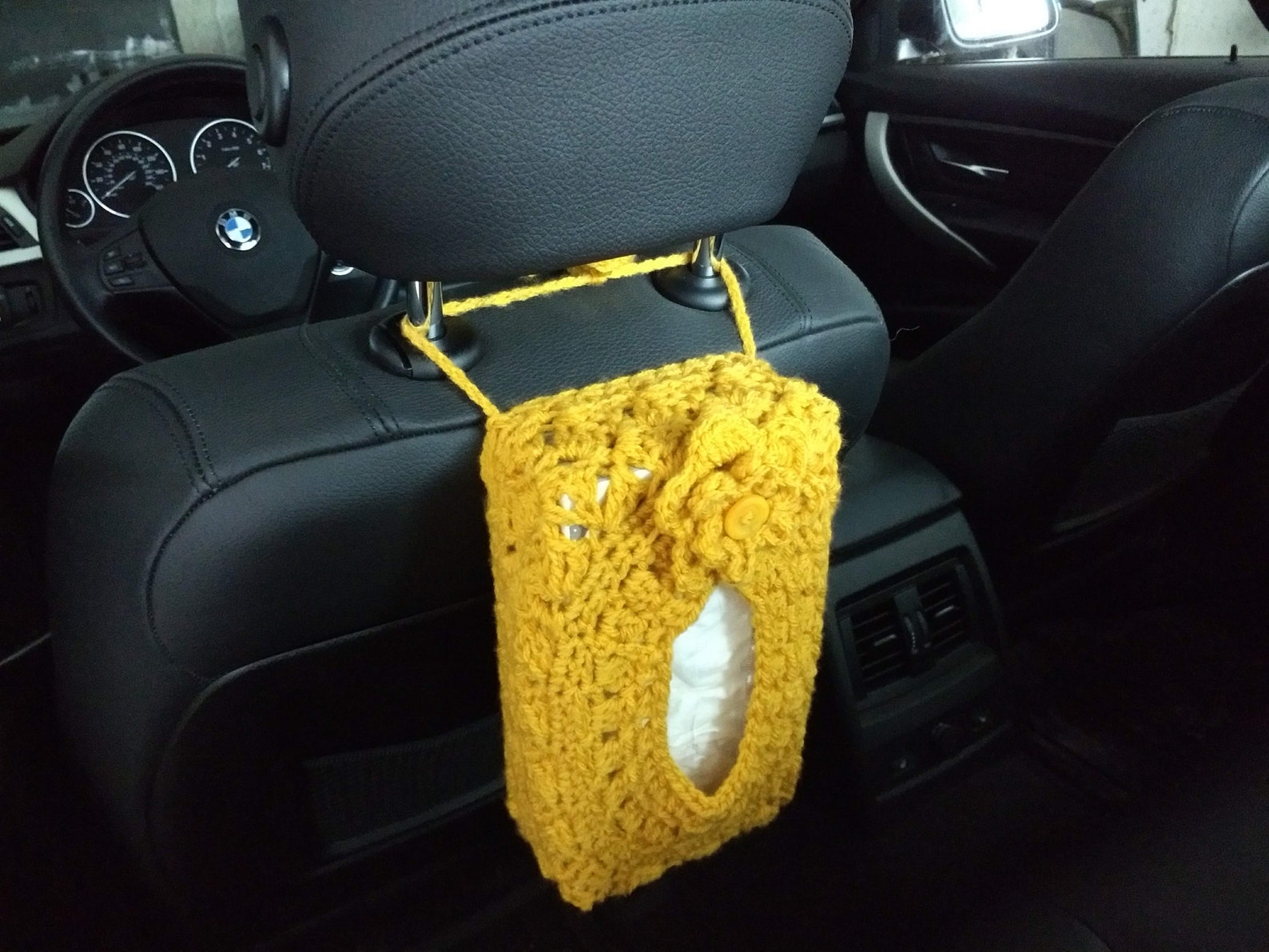 Tissue Box Cover for Car With or Without a Flower Car Tissue | Etsy