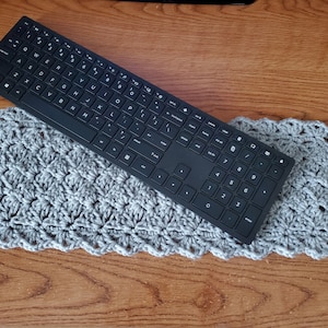 Crochet Keyboard Mat, Keyboard Pad, Computer Desk Accessories, Office ...