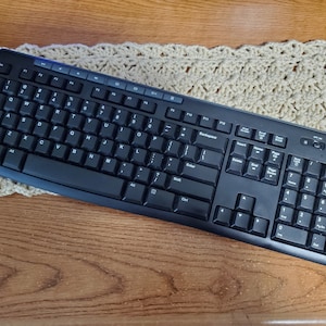 Crochet Keyboard Mat, Keyboard Pad, Computer Desk Accessories, Office ...