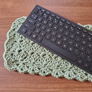 Crochet Keyboard Mat, Keyboard Pad, Computer Desk Accessories, Office ...