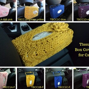 Tissue Box Cover for Car With or Without a Flower Car Tissue - Etsy