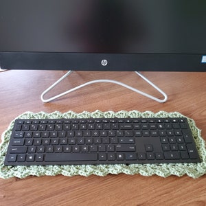 Crochet Keyboard Mat, Keyboard Pad, Computer Desk Accessories, Office ...