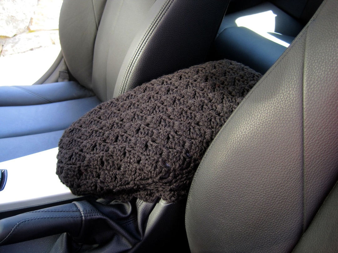 Crochet Car Center Console Covers, Granny Square Car Center Console ...