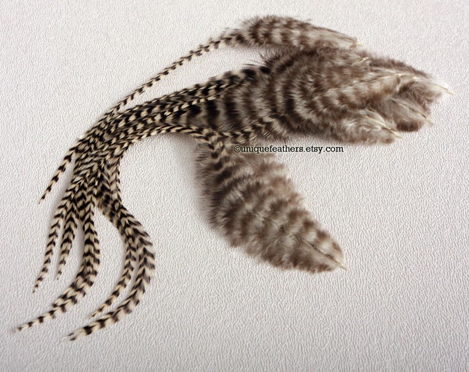 Grizzly Rooster Feathers for Crafts Hair Accessory Supplies Rooster ...