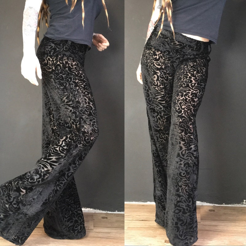 See Through Flare Pants - Etsy