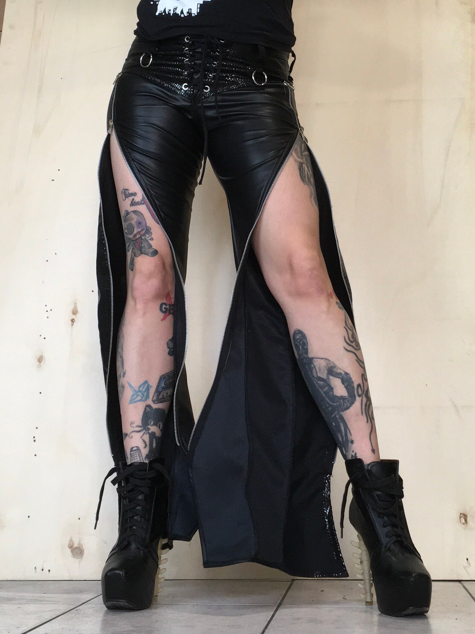 Vegan Leather Heavy Metal Pants, Biker Pants, Punk Rock Trousers - Etsy