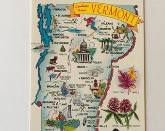 Vermont Postcard - Etsy