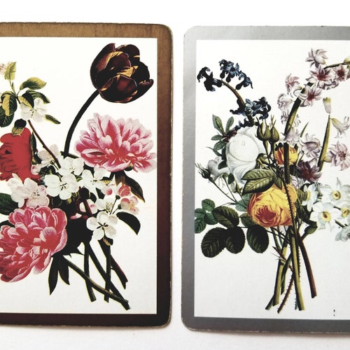 Rabbit Cards / 2 Vintage Rabbit Playing Cards Great for Mixed - Etsy