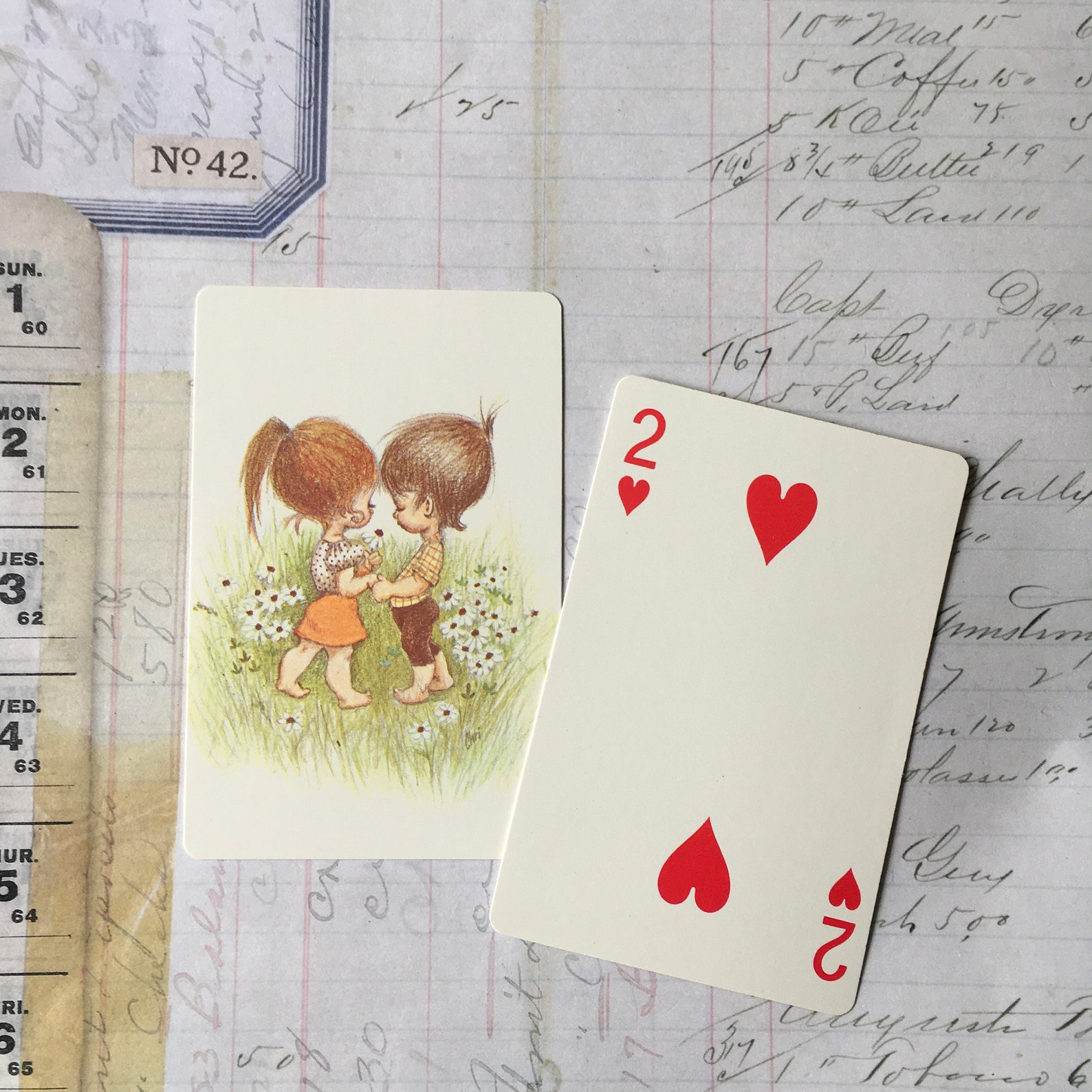 CUTE Swap Cards / 2 Vintage Fairies & Mushroom Card and a Boy - Etsy