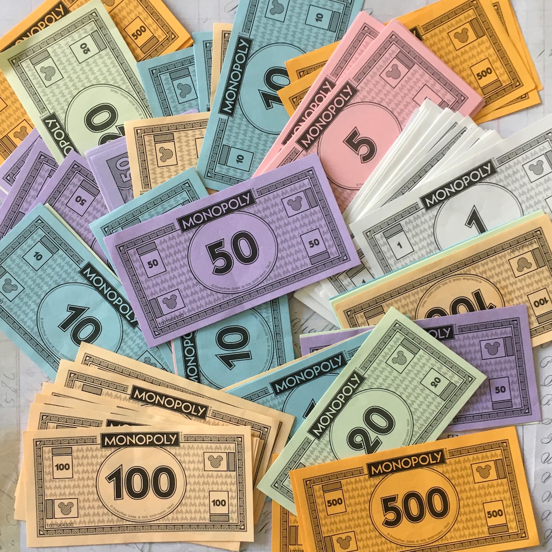 MONOPOLY Money / Play Money 100 Pcs. Great for Mixed Media - Etsy