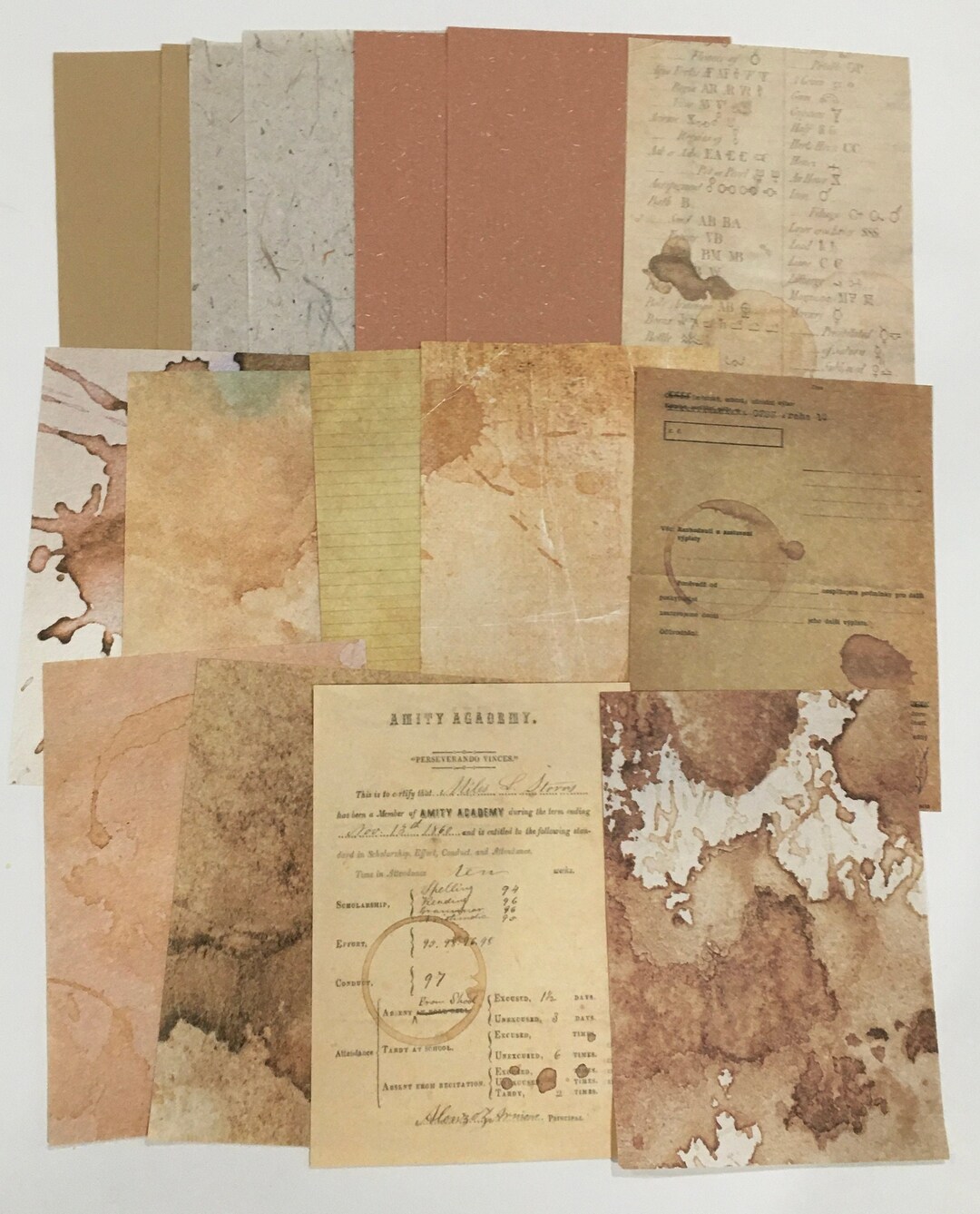 Scrap Pack / 30 Pcs. Neutral Scrap Pack Paper Pieces Great - Etsy