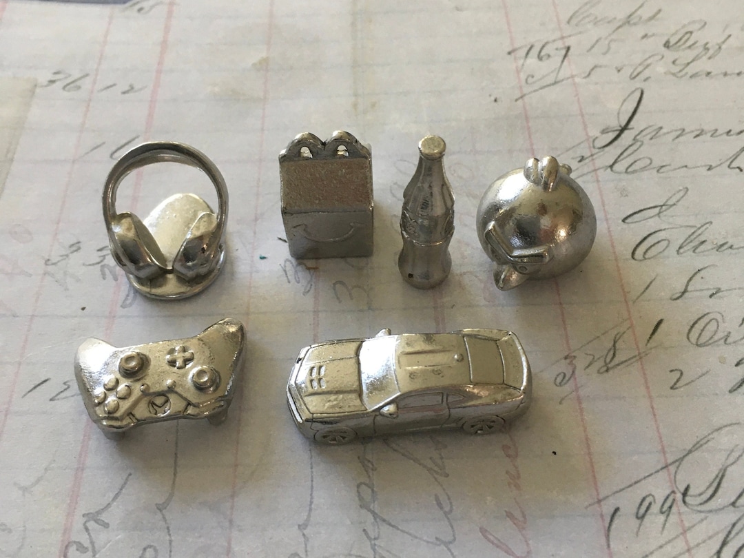 Monopoly Tokens / 6 Monopoly Game Tokens Great for Crafts - Etsy