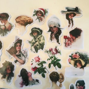 Victorian Sticker Pack / 50 Pc. Vintage Style Victorian Ladies Stickers ...