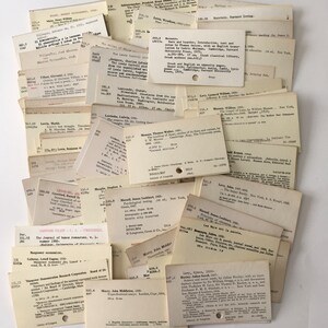 Library Cards / 25 Vintage Library Catalog Cards -- Great for Weddings ...