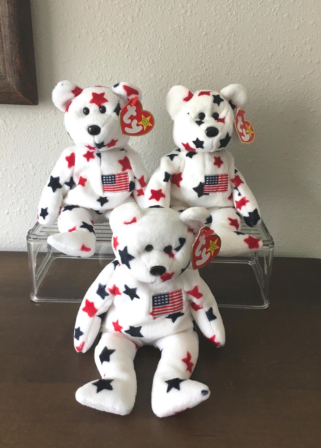 Beanie Baby / 1 Original TY Beanie Baby Bear Glory -- Patriotic Plush ...