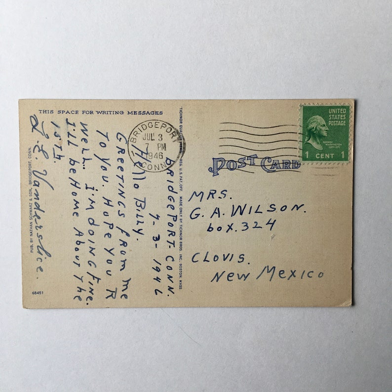 Large Letters Postcard / Vintage Greetings from BRIDGEPORT - Etsy.de