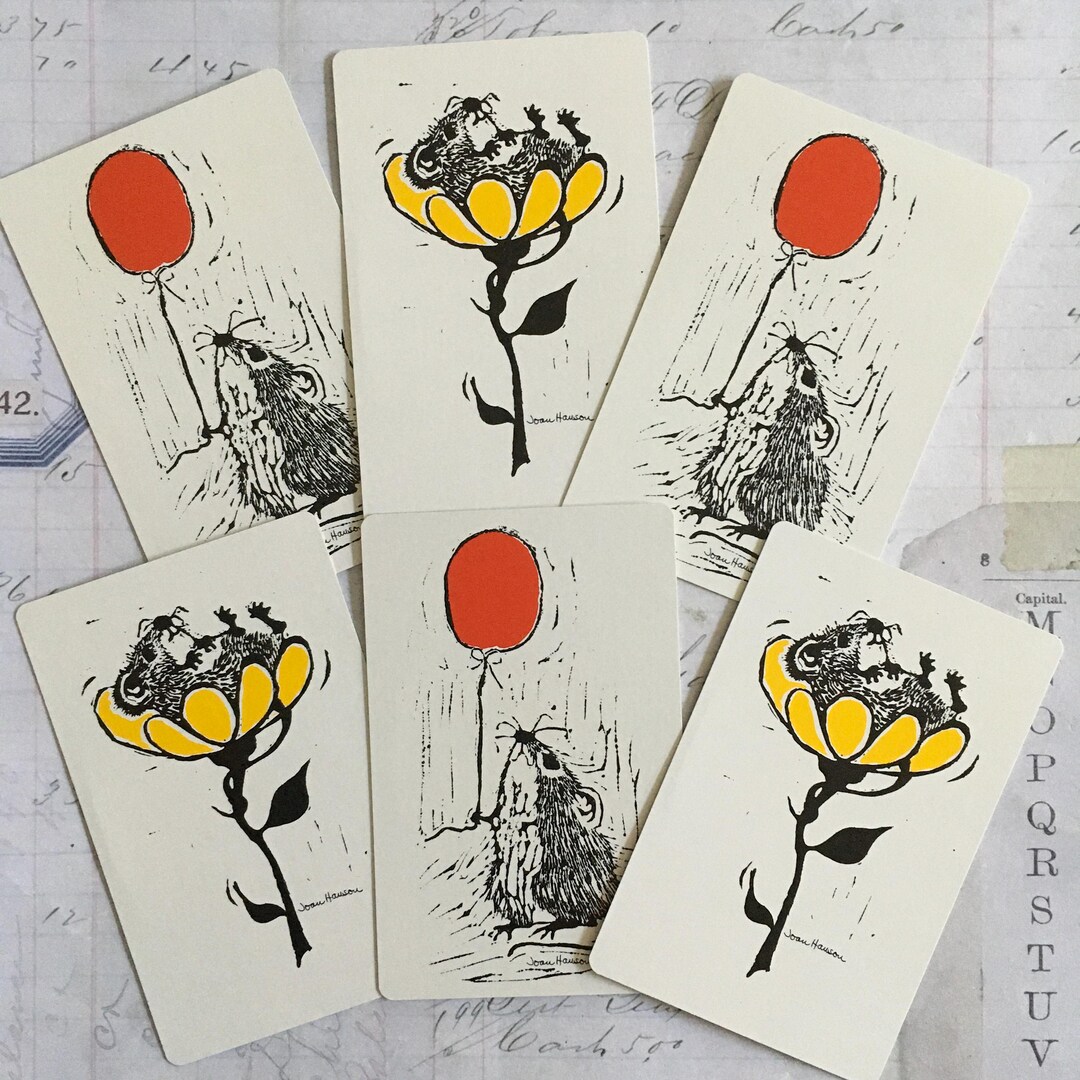 Mouse Swap Cards / 6 Vintage Mice Playing Cards Great for Mixed Media ...