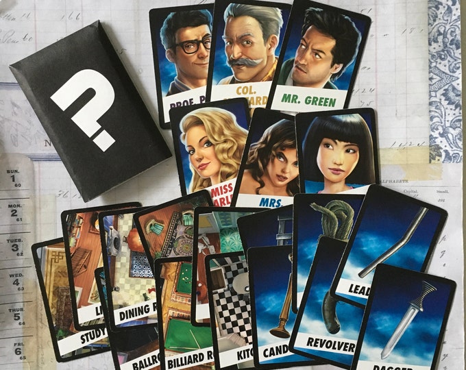 CLUE Cards / Clue Game Cards 2018 Travel Edition Great for - Etsy