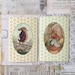 Rabbit Cards / 2 Vintage Rabbit Playing Cards Great for Mixed Media ...