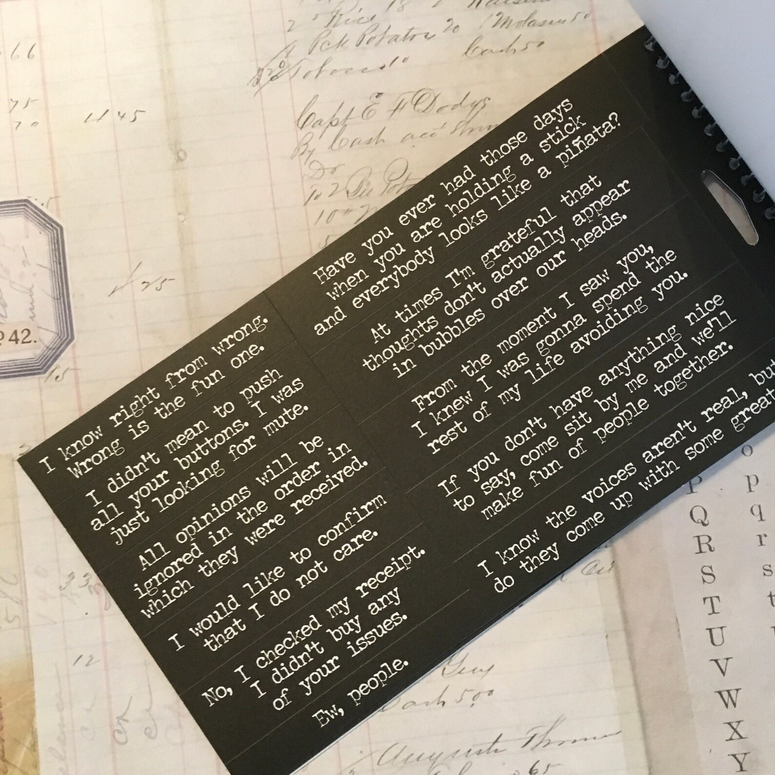 Tim Holtz Stickers / 88 Mini Journal Stickers BIG Talk SNARKY | Etsy