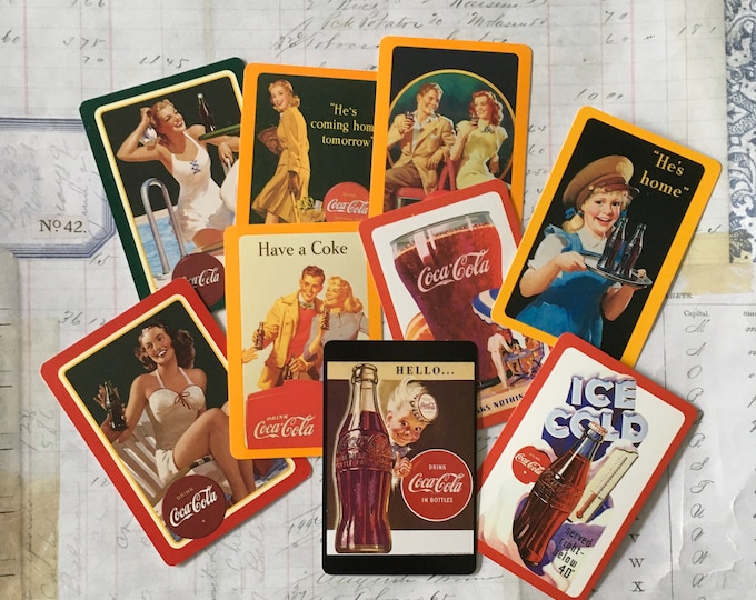 Coca Cola Cards / 9 Vintage Coca Cola Advertising Playing Cards Great ...