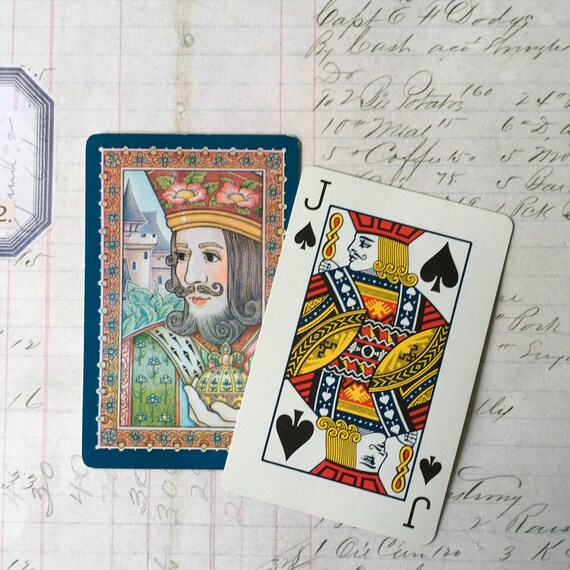 Vintage King And Queen Cards