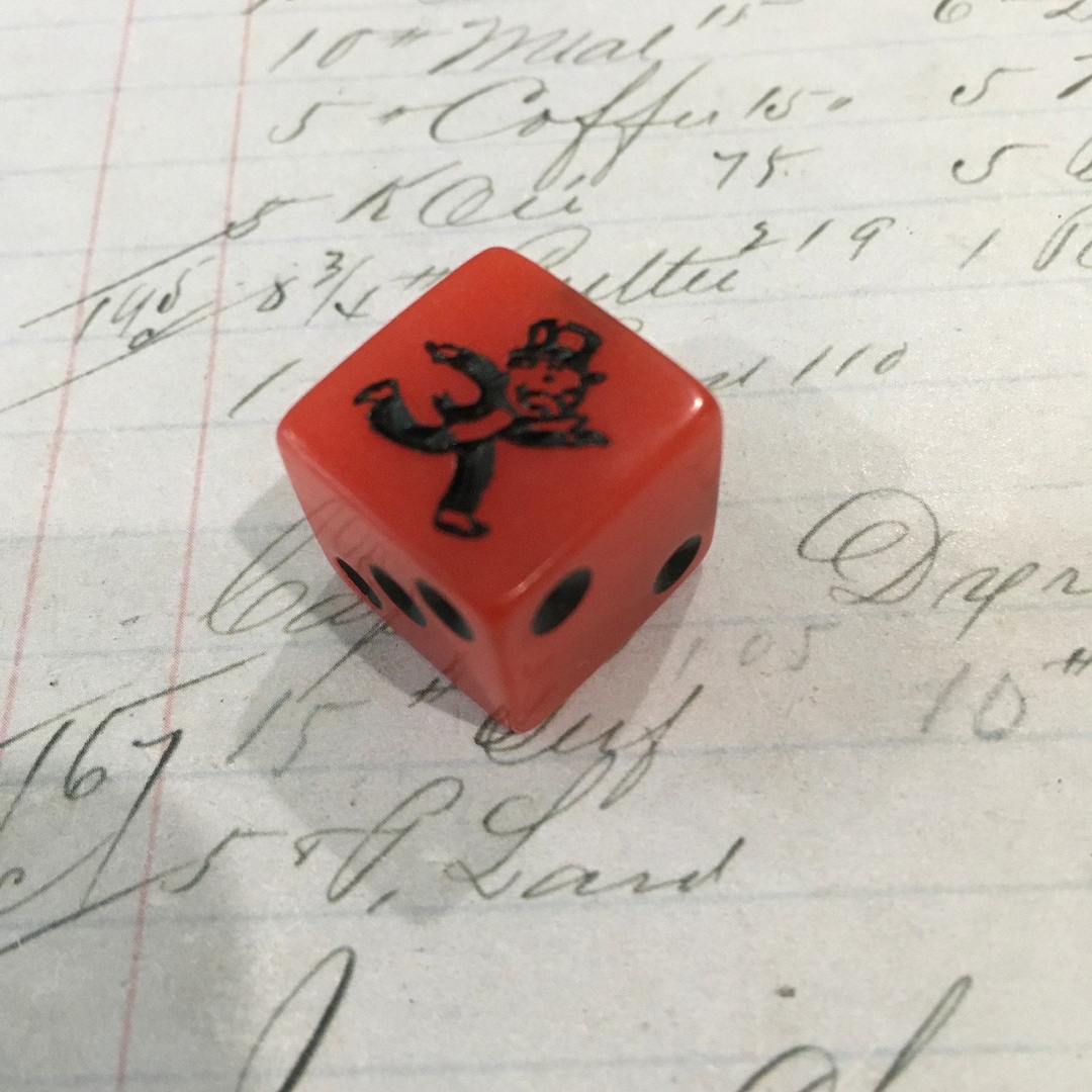 Speed Dice / 1 Monopoly Speed Dice Game Piece Plastic Great for Crafts ...