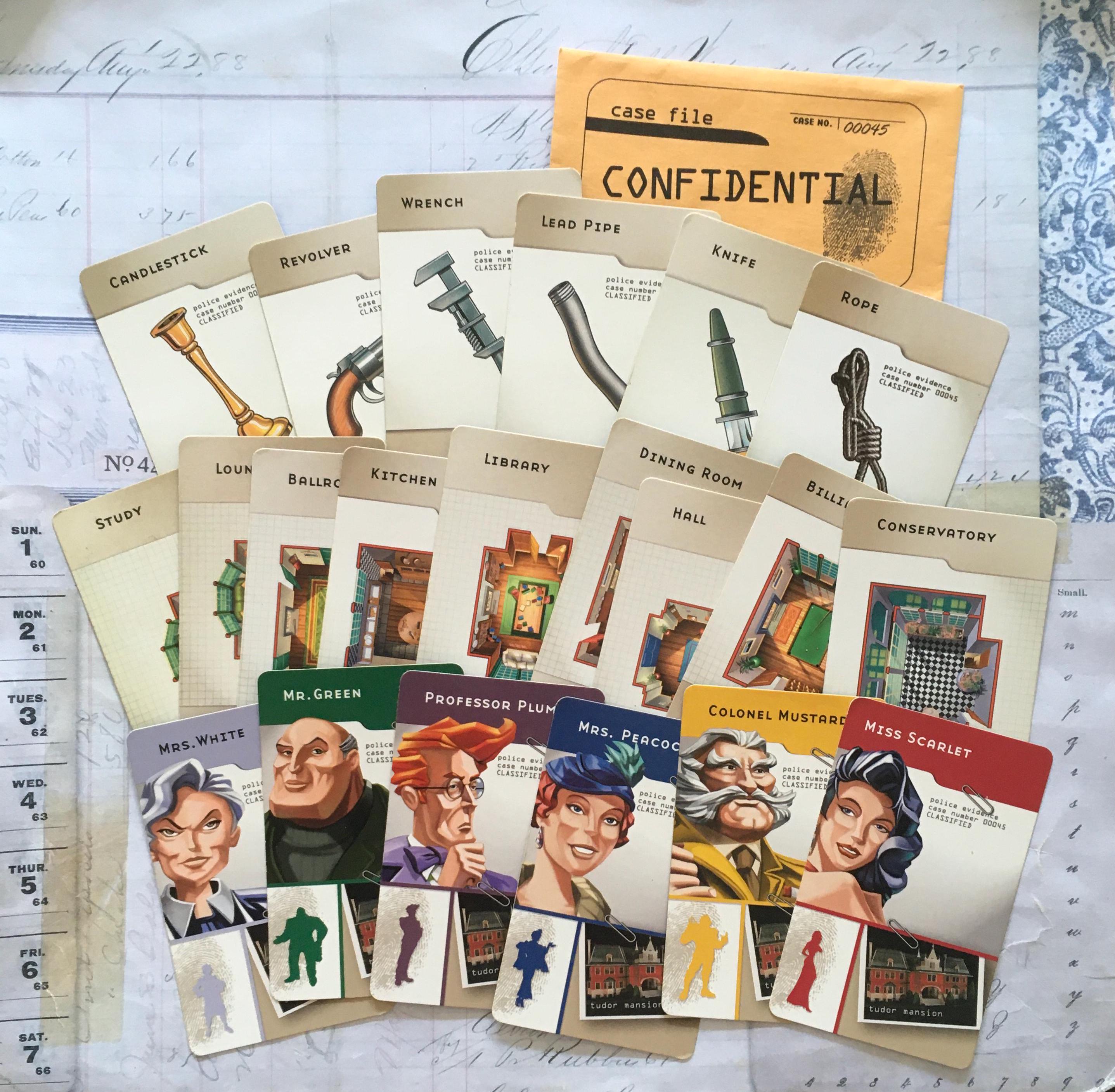 Clue Character Cards 2013